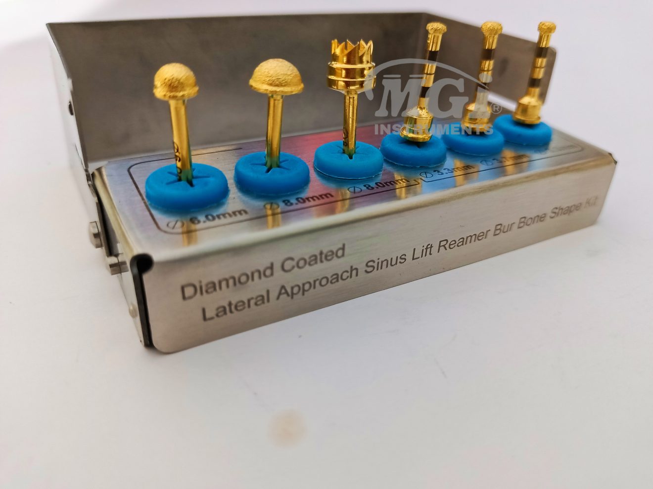 Lateral approach sinus lift bur kit - MGI INSTRUMENTS