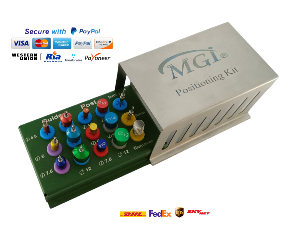 Implant positioning Guided kit - MGI INSTRUMENTS dental implant positioning kit